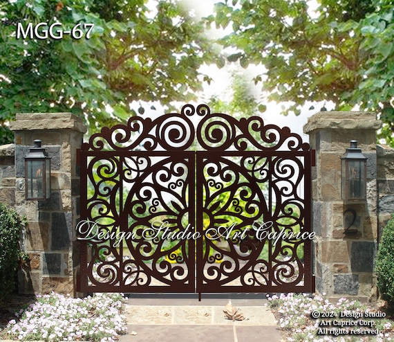 Artistic Gate Design Iron