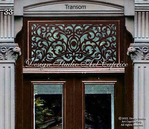 Entry Door Grill/ Transom Panel /french Doors Grill/ Security | Etsy