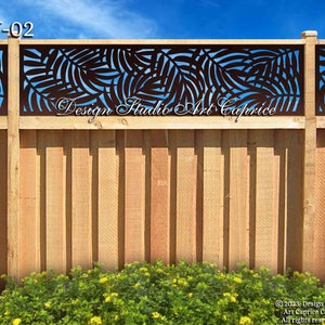 Aluminum Fence Topper /custom Order/ Metal Privacy Screen /fencing ...