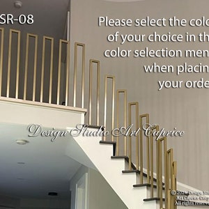 Stair Railing /freestanding / Contemporary Artistic Design / Custom ...