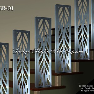 Stair Railing /freestanding / Contemporary Artistic Design / Custom ...