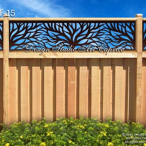 Aluminum Fence Topper /custom Order/ Metal Privacy Screen /fencing ...