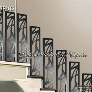 Stair Railing /freestanding / Contemporary Artistic Design / Custom ...
