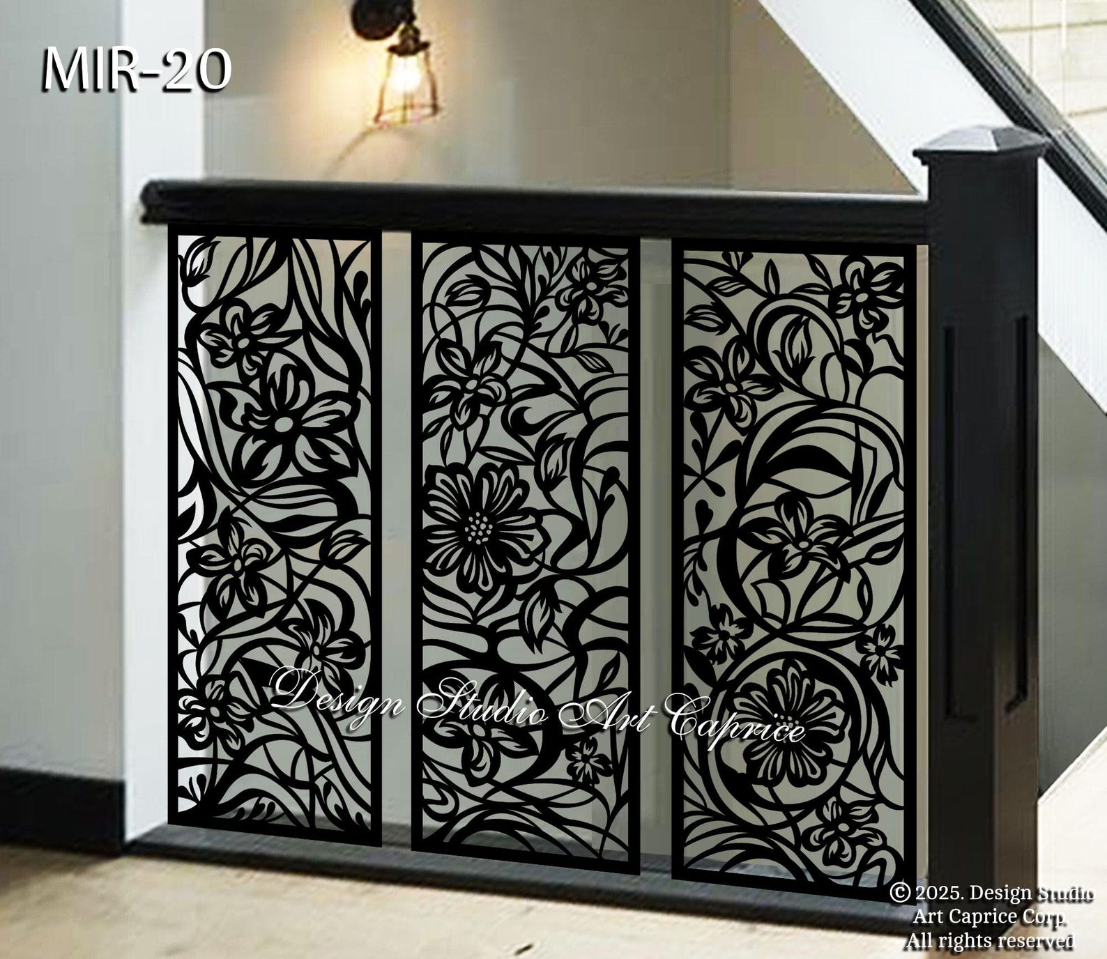 Grass Flowers/ Metal Decorative Railing Panel Insert /laser Cut ...