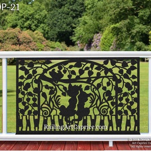 Metal Railing Panel | Balcony Insert | Deck Panel | Staircase Design | Privacy Screen | Fence ...