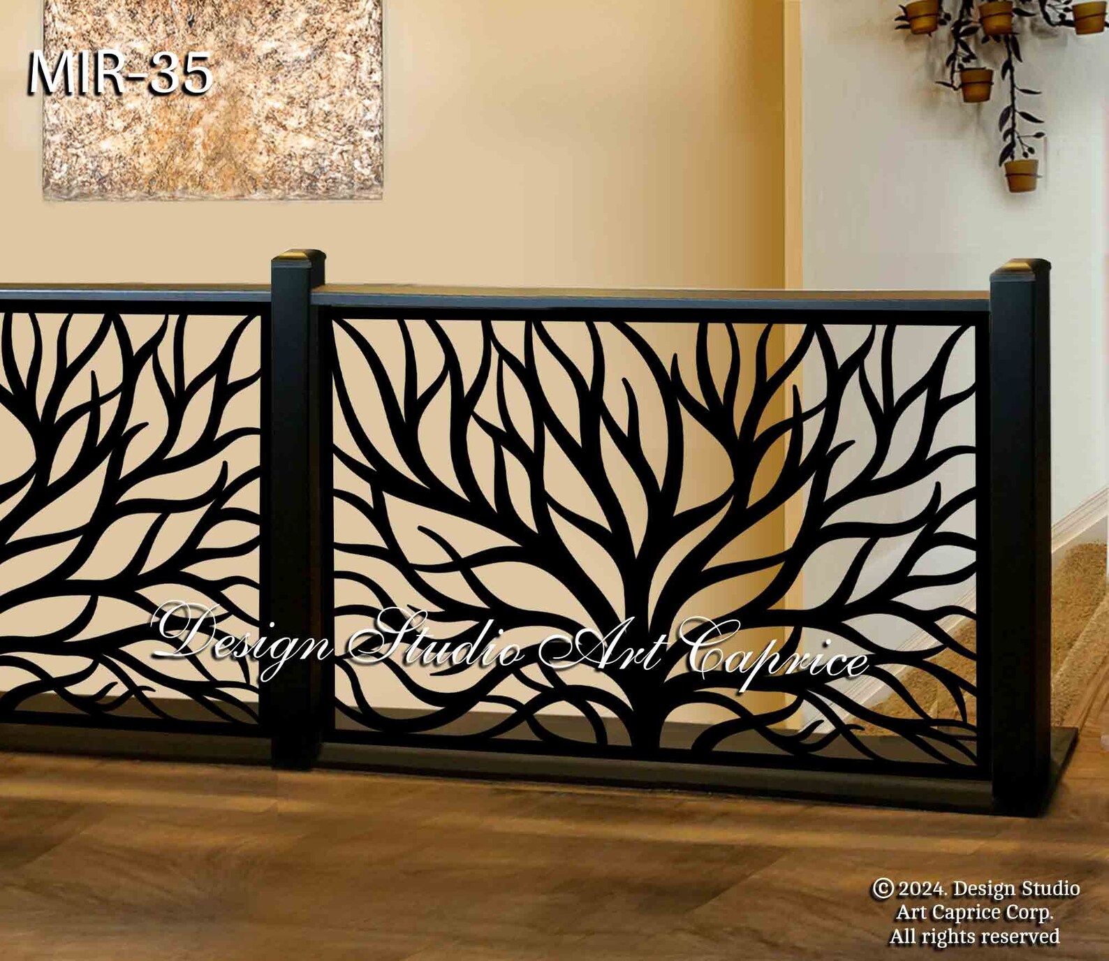 Stair Railing Interior / Metal Railing Panel Insert / Deck Railing ...