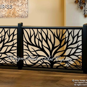 Stair Railing Interior / Metal Railing Panel Insert / Deck Railing ...