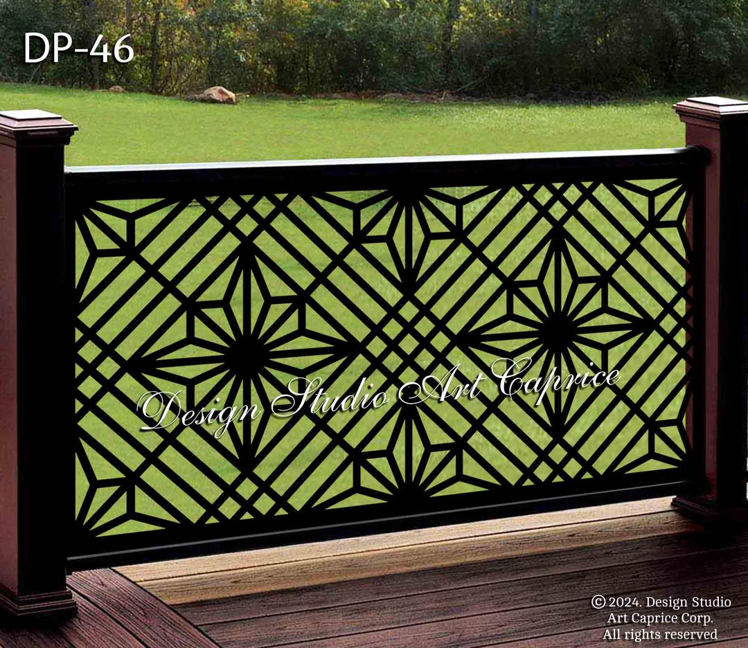 Balcony Panel Insert | Metal Railing Panel |deck Panel | Privacy Screen | Fence | Custom Order ...