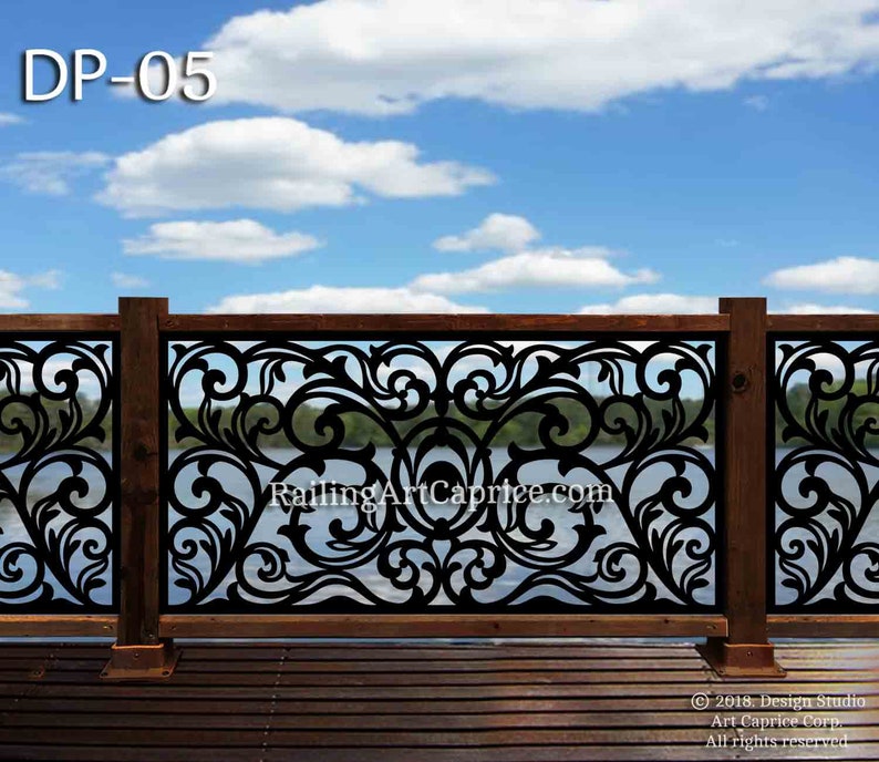 Metal Railing Panel | Balcony Insert | Deck Panel | Staircase Design ...