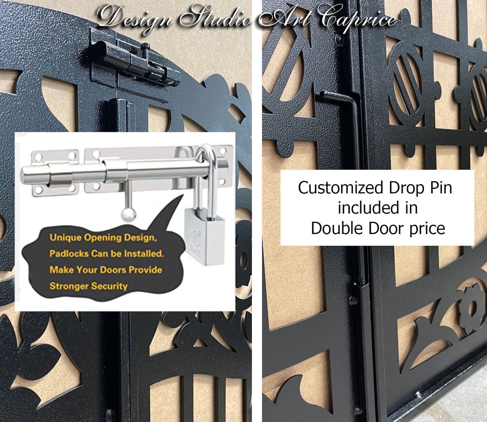 Custom Metal Entry Gate / Artistic & Unique Design / Made-to-order ...