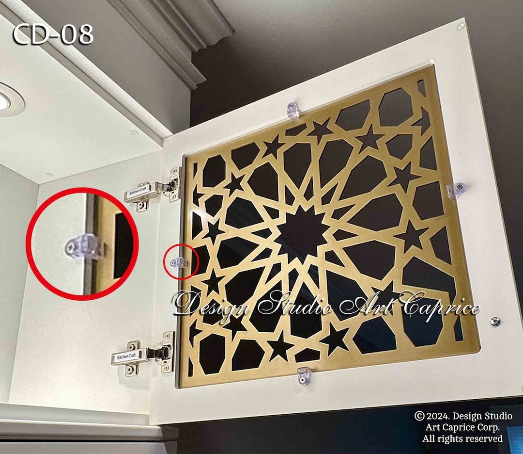 Custom Made/ Kitchen Metal Cabinet Door Insert/ Metal Mullion Insert ...