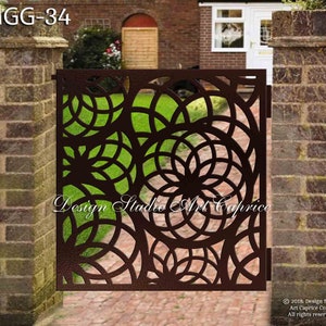 Custom Metal Entry Gate / Artistic & Unique Design / Made-to-order ...
