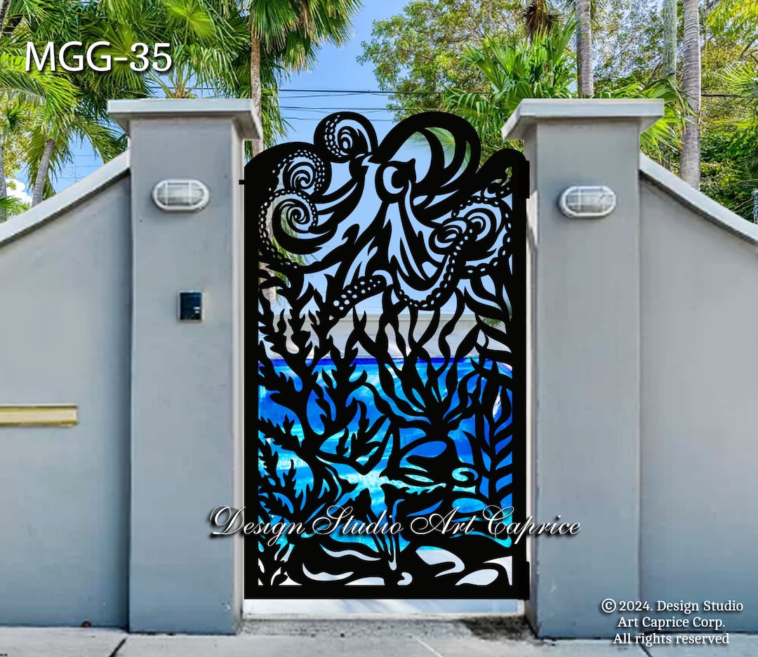Custom Metal Entry Gate / Artistic & Unique Design / Made-to-order ...
