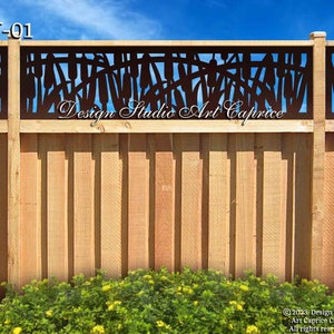 Aluminum Fence Topper /custom Order/ Metal Privacy Screen /fencing ...