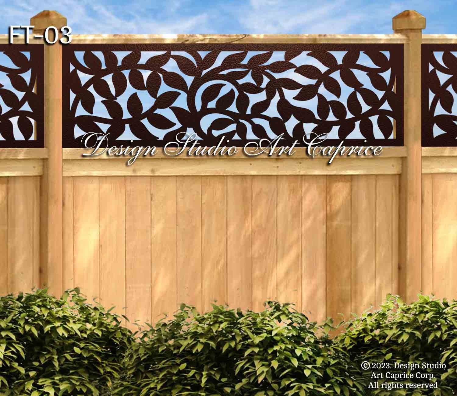 Aluminum Fence Topper /custom Order/ Metal Privacy Screen /fencing ...
