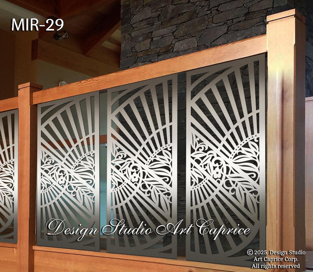 Art Deco / Modern Interior Railings/metal Decorative Panel Insert ...