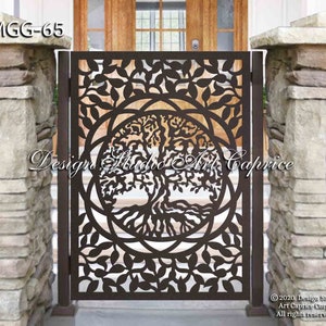 Custom Metal Entry Gate / Artistic & Unique Design / Made-to-order ...