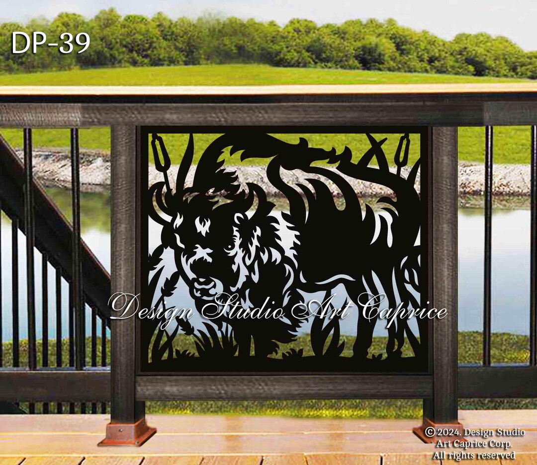 Buffalo / Balcony Panel Insert | Metal Railing Panel |deck Panel | Privacy Screen | Fence ...