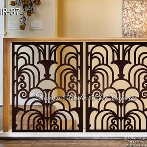 Metal Interior Railing Panel Inserts / Art Deco / Custom Made / Outdoor ...