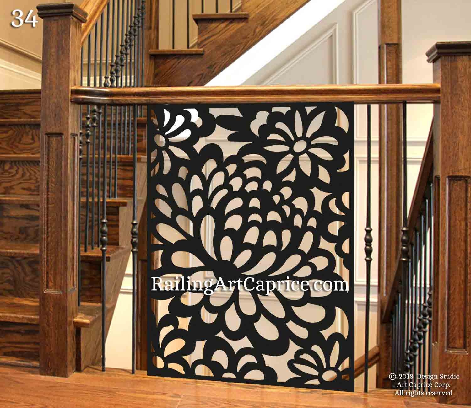 Modern Interior Railing / Panel Insert / Deck Panel / Custom - Etsy