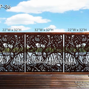 Metal Railing Panel / Deck Railing / Stair Railing / Custom Order ...