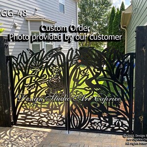 Custom Metal Entry Gate / Artistic & Unique Design / Made-to-order ...