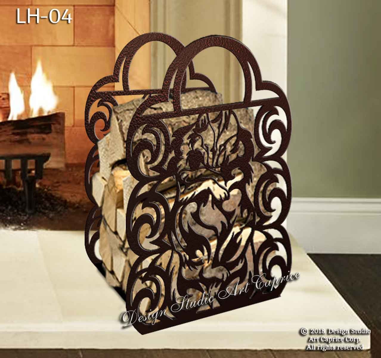 Laser-cut Log Holder Ornate and Custom-made LH-04 - Etsy Canada