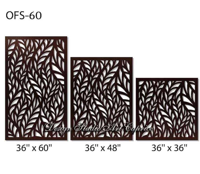 Metal Privacy Screen Fence Decorative Panel Wall Art - Etsy