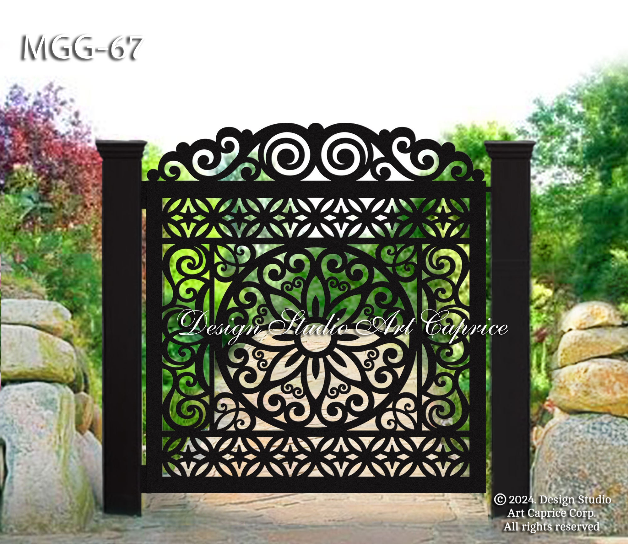 Custom Metal Entry Gate / Artistic & Unique Design / Made-to-order ...