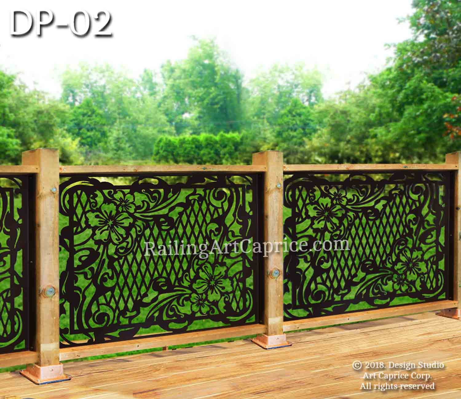 Metal Railing Panel | Balcony Insert | Deck Panel | Staircase Design ...