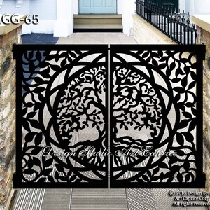 Custom Metal Entry Gate / Artistic & Unique Design / Made-to-order ...