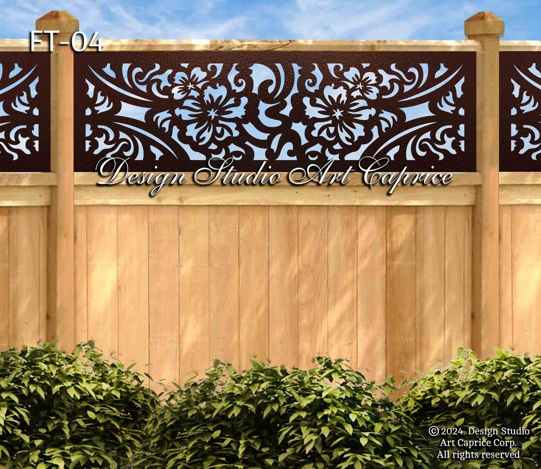 Aluminum Fence Topper /custom Order/ Metal Privacy Screen /fencing ...