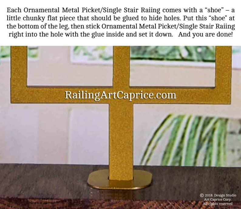 Art Deco / Modern Interior Railing / Staircase Decorative Panel Insert ...