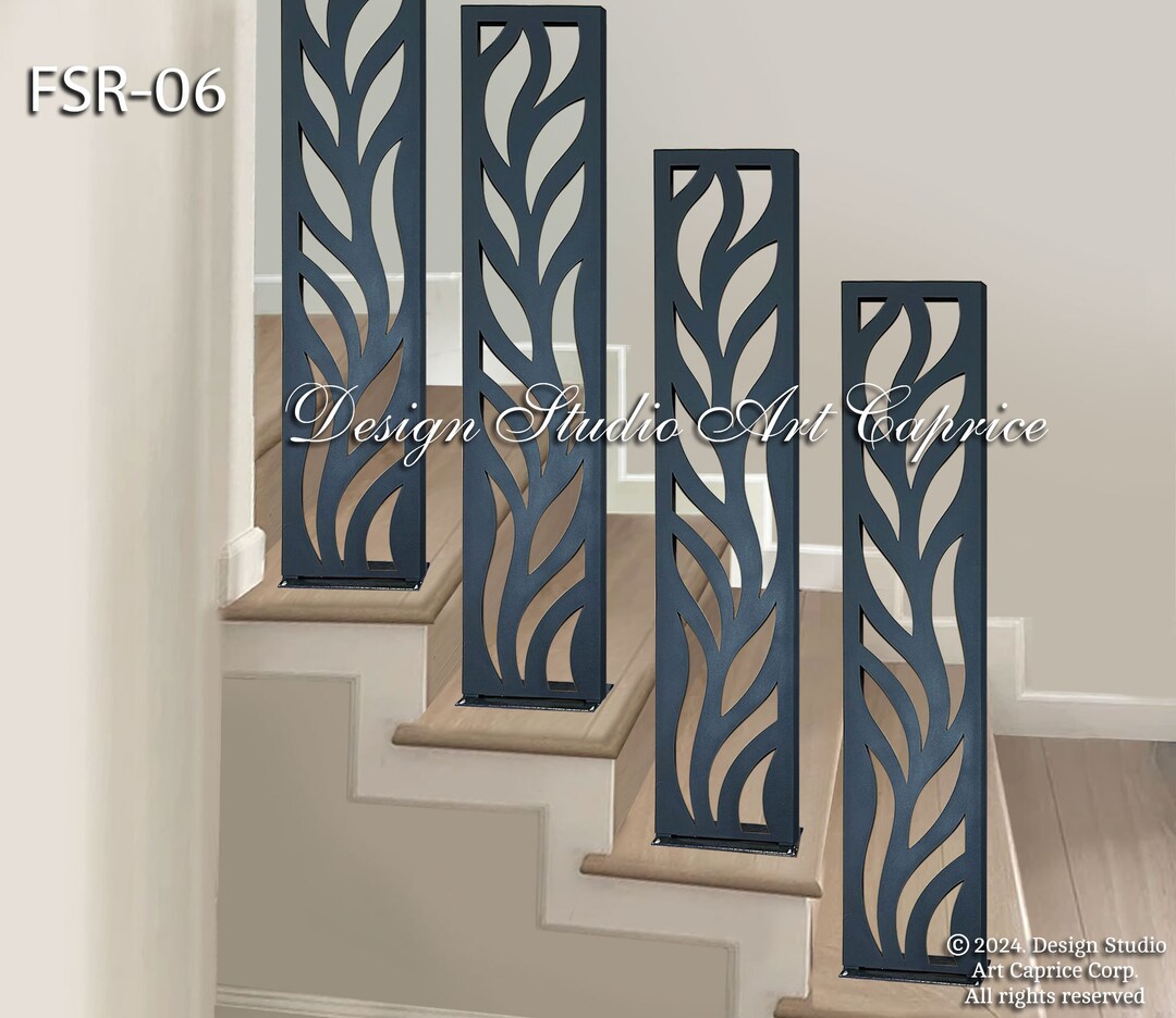 Stair Railing /freestanding / Contemporary Artistic Design / Custom ...