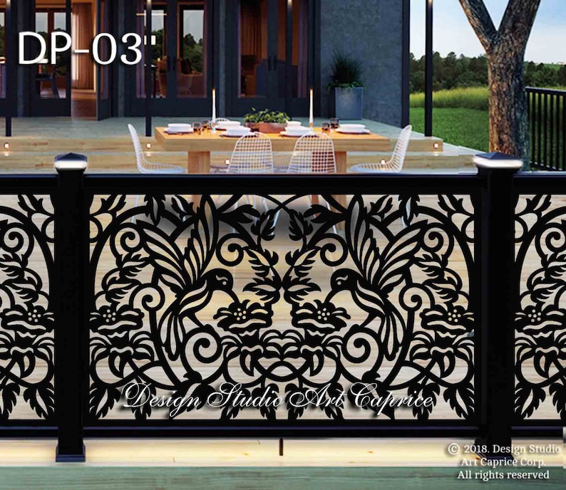 Metal Railing Panel | Balcony Insert | Deck Panel | Privacy Screen ...