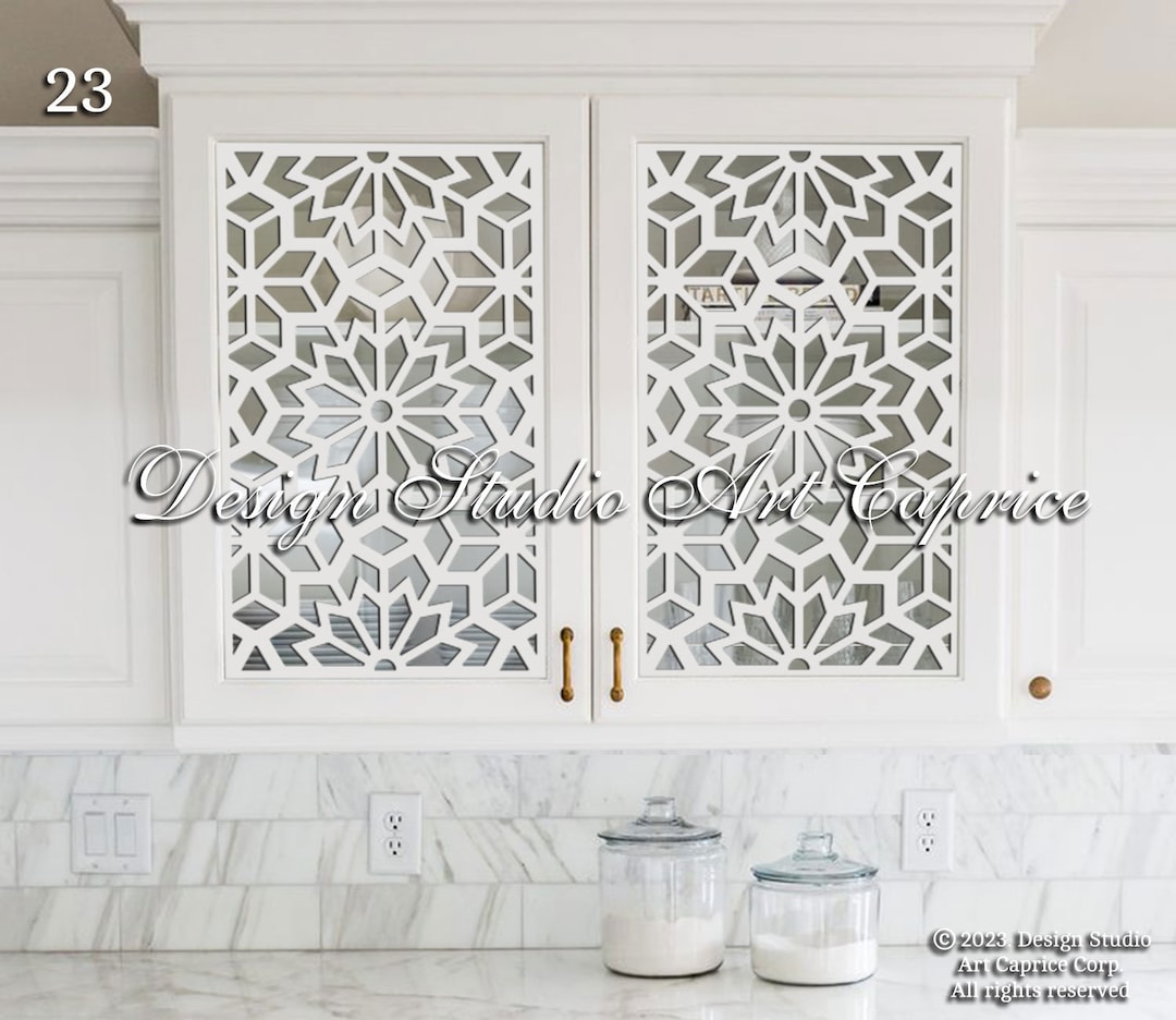 Custom Made/ Kitchen & Wine Cabinet Metal Mullion Inserts/personalized ...