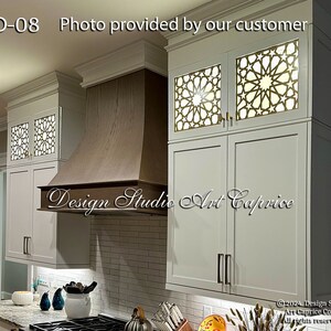 Custom Made/ Kitchen Metal Cabinet Door Insert/ Metal Mullion Insert ...