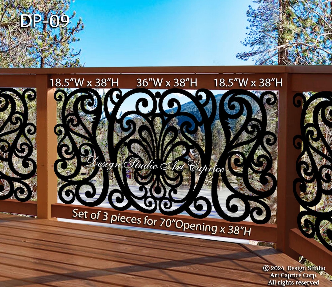 Balcony Panel Insert | Metal Railing Panel |deck Panel | Privacy Screen ...
