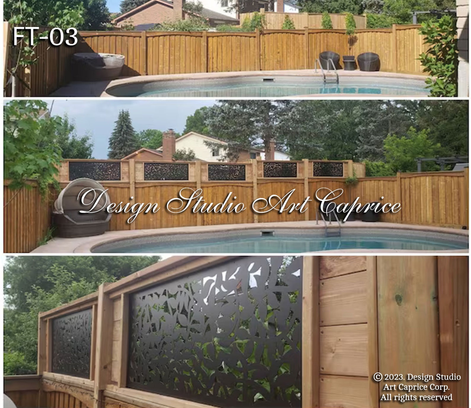 Aluminum Fence Topper /custom Order/ Metal Privacy Screen /fencing ...