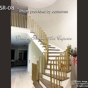 Stair Railing /freestanding / Contemporary Artistic Design / Custom ...