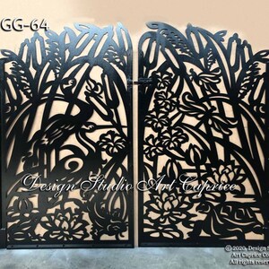 Custom Metal Entry Gate / Artistic & Unique Design / Made-to-order ...