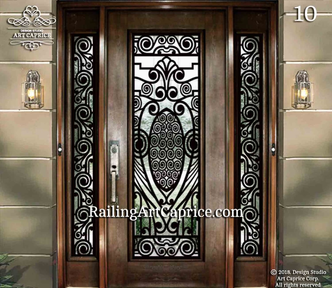 Entry Door Grill/french Doors Grill/ Security Window Metal Grill ...