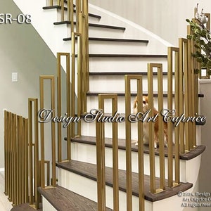 Stair Railing /freestanding / Contemporary Artistic Design / Custom ...