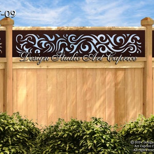 Aluminum Fence Topper /custom Order/ Metal Privacy Screen /fencing ...