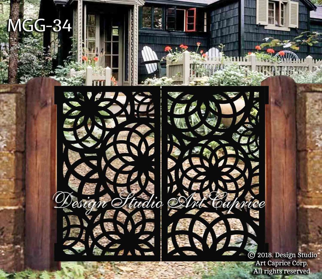 Custom Metal Entry Gate / Artistic & Unique Design / Made-to-order ...