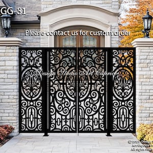 Custom Metal Entry Gate / Artistic & Unique Design / Made-to-order ...