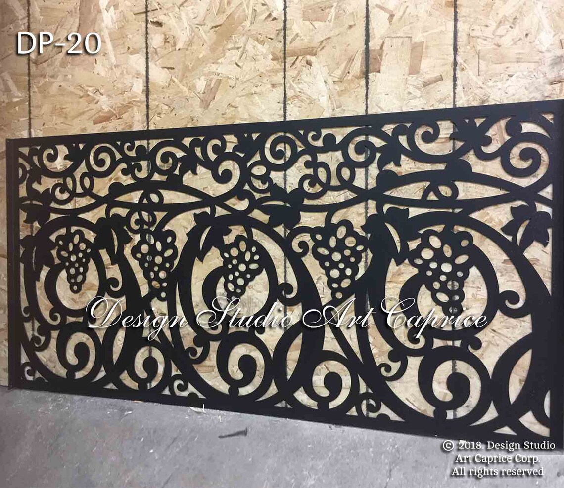 Metal Railing Panel Balcony Insert Deck Panel Staircase - Etsy