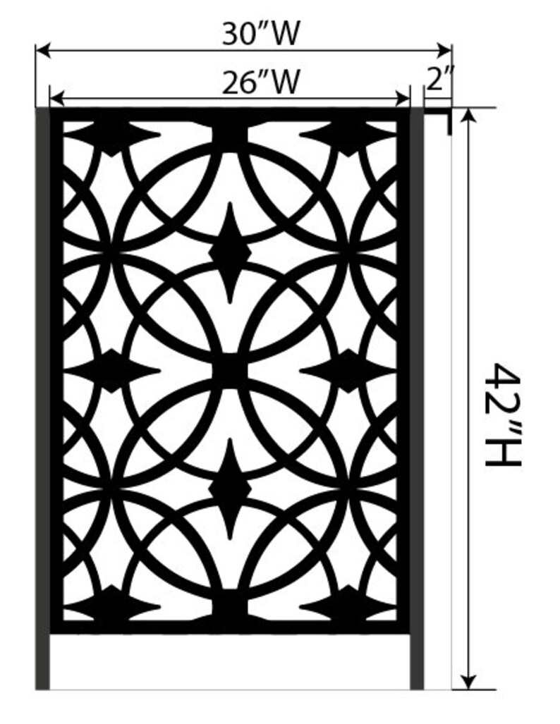 Metal Railing Panel / Balcony / Deck Panel / Fence / Custom - Etsy