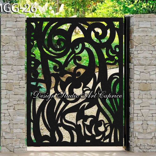 Metal Garden Gate Pedestrian Walk Thru Entry Gate Metal Art - Etsy
