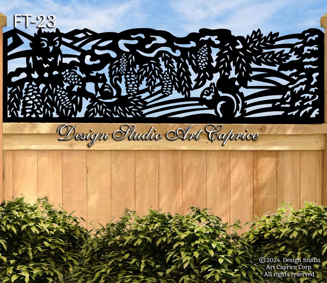 Aluminum Fence Topper /custom Order/ Metal Privacy Screen /fencing ...